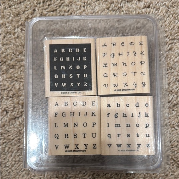Stampin' Up! | Office | Stampin Up Alphabits Wooden Alphabet Stamp Set ...